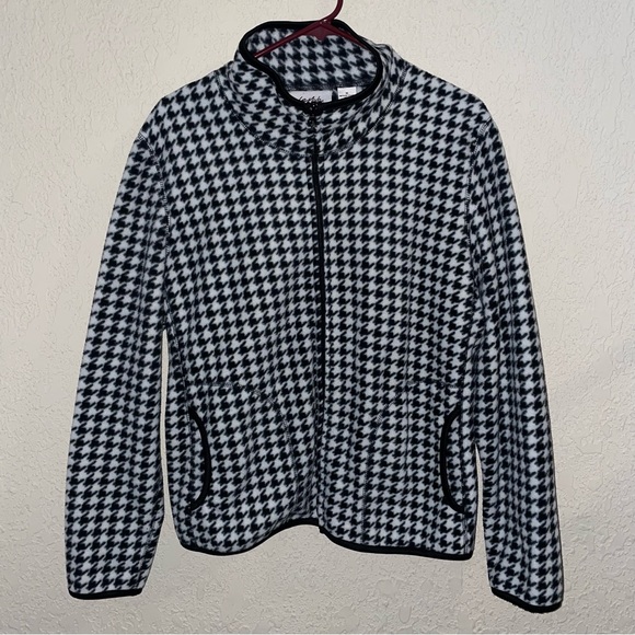 Le Moda | Jackets & Coats | Vintage Le Moda Houndstooth Zipup | Poshmark